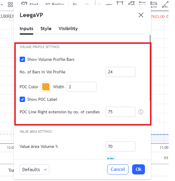 LeeGa Pro Session Volume Profile
